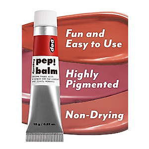 I'M MEME Lip and Cheek Tint - PepBalm 004 Corner | Wtih Shea Butter, Gift, Liquid Blush, Travel-Friendly, Highly Pigmented, Non-Drying 0.52 Oz