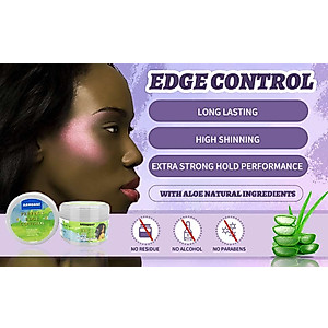 ARHGOAT Edge Control Perfect Performance Long Lasting No White Residue Extreme Strong Hold High Shining with Aloe Natural Formula Hair Gel for Women, 6.53 Ounces (PACK OF 1)