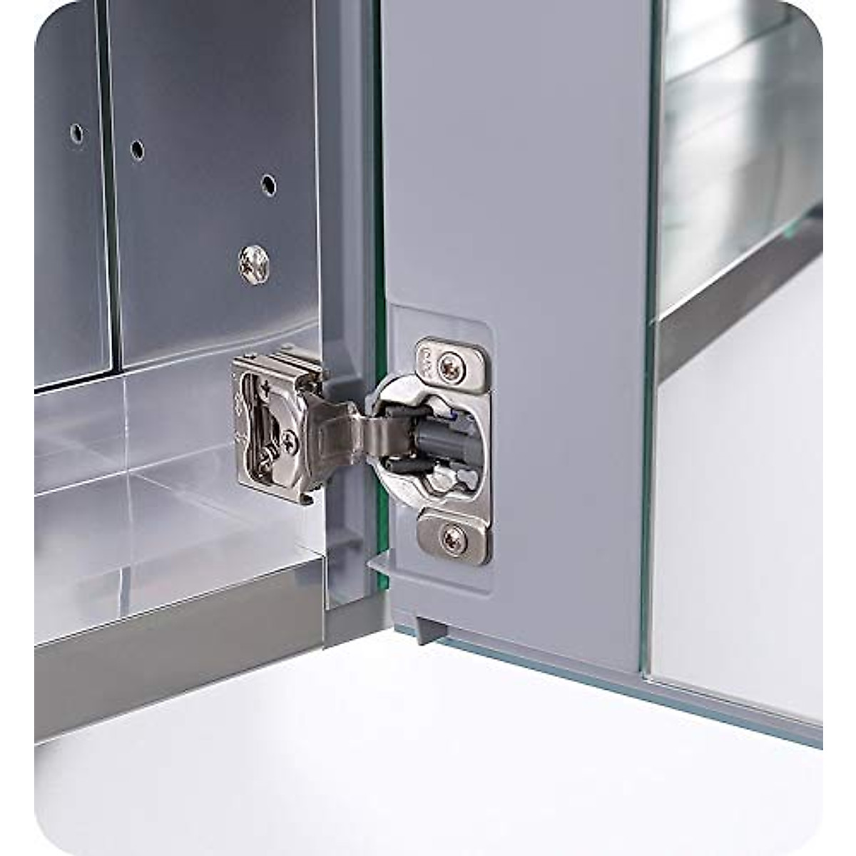 Fresca 60" Wide x 36" Tall Bathroom Medicine Cabinet w/Mirrors