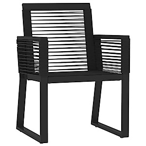 Camerina 7 Piece Patio Dining Set Outdoor Dining Table Set Patio Table and Chairs Set Outdoor Patio Dining Set Black 3099159