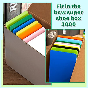 Tall Trading Card Dividers, Trading Card Page Dividers for Games Sports Baseball Card, 10 Colors Plastic Card Dividers, 2.7 x 4.2 Inch (50)