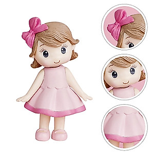 Didiseaon Cake Decoration Tabletop Ornament Christmas Decor Girl Cakes Toppers Princess Girl Figurines Doll Cake Topper Bridal Ballet Doll Little Girl Christmas Socks Child Polymer Clay