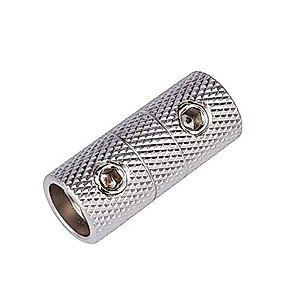 8 Gauge Wire Coupler Terminal Butt Connector (4pcs) Car Audio Stereo Power or Ground Wire Splice Coupler - Nickel Plated