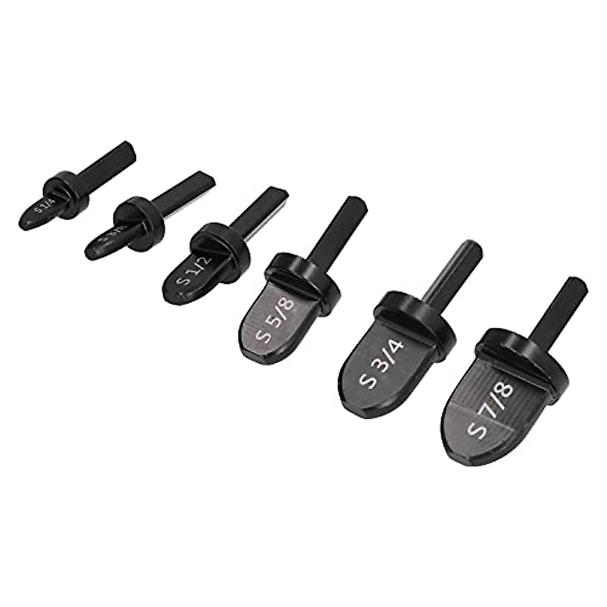 6Pcs Copper Pipe Swaging Tool Drill Bits,Professional Manual Flaring Tool Drill Bit Set 1/4 3/8 1/2 5/8 3/4 7/8