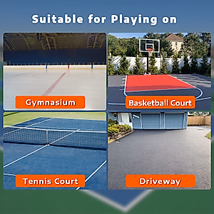 A11N Pickleball Court Marking Kit - Temporary Pickleball Boundary Lines in Standard Court Dimensions, No Measurement Required, Neon Orange