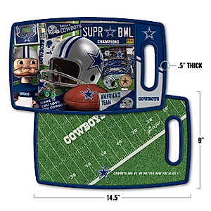 YouTheFan NFL Dallas Cowboys Retro Series Cutting Board