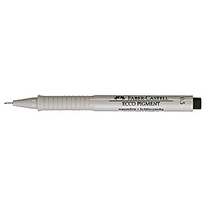 Faber-Castell 166399 0.3 mm Ecco Pigment Fibre-Tip Pen - Black