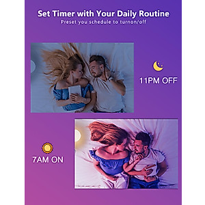 DAYBETTER Smart Light Bulbs, Alexa Light Bulbs, Smart Bulbs that Work with Alexa and Google Assistant, Color Changing Light Bulb, RGBCW WiFi & Bluetooth Dimmable LED Light Bulb, A19 E26 800LM, 10 Pack