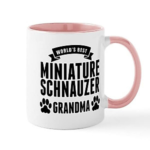 CafePress Worlds Best Miniature Schnauzer Grandma Mugs Ceramic Coffee Mug, Tea Cup 11 oz