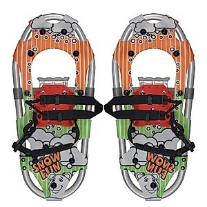 EXUAN Snow Terrain Snowshoes, Kids Snowshoe | Lightweight Aluminum Alloy All Terrain Snow Shoes with Adjustable Bindings for Boys/Girls Up to 100Lbs