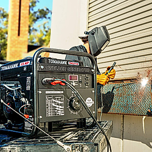 TOMAHAWK 15 HP Engine Driven Portable 2,000 Watt Generator with 210 Amp Stick and TIG Welder with Kit