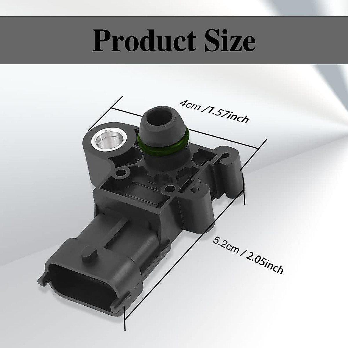 Manifold Absolute Air Pressure Map Sensor, 55573248 Map Manifold Absolute Pressure Sensor Air Intake Switch Compatible with Chevy 09-11 Aveo 07-19 Impala, 08-19 Buick Enclave, 07-13 GMC Sierra 1500