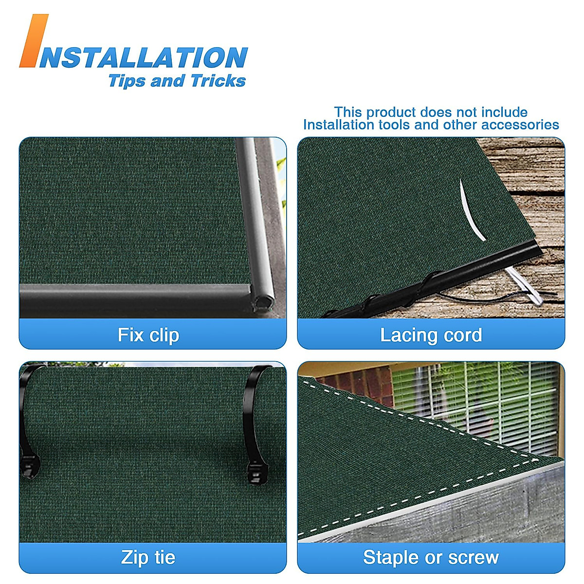 TANG Sunshades Depot 6x15' Ft Green Sunscreen Shade Fabric Roll 95% U*V Block Privacy Screen Windscreen Shade Cloth Mesh Fabric Raw Roll No Grommets for Outdoor Garden Plant Greenhouse Barn