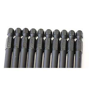 UFFY - 6" Inch Robertson Square SQ # 2 Power Impact Bit 10 pack 1/4 Hex