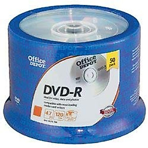Office Depot DVD-R 16x 4.7GB 50 Pack Spindle