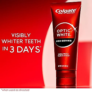 Colgate Optic White Pro Series Whitening Toothpaste with 5% Hydrogen Peroxide, Vividly Fresh, 3 Oz Tube