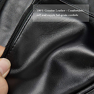 Genuine Leather Sling Bag Triangle Crossbody Bags Front Chest Day Pack One Shoulder Strap Backpack