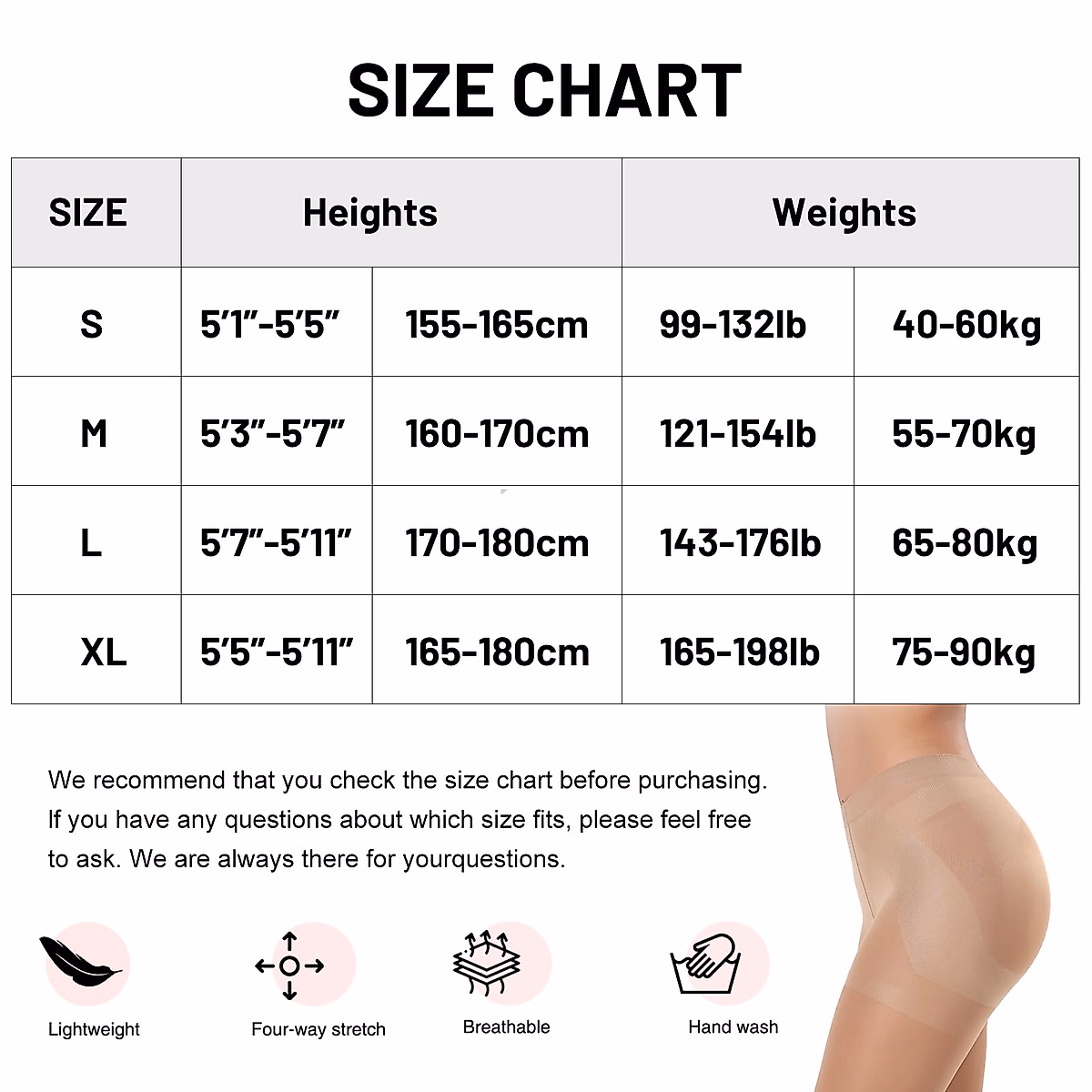 MANZI Control Top Pantyhose Sheer Skin Colored Tights for Women Tummy Control Stockings with Moderate Support Panty 40 Denier Run Resistant Quality Nylons(2 Natural Nude,XL)