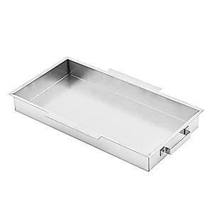 Charbrofire 70-01-186 DGF510SBP Drip Pan Grease Tray with Catch Pan Assembly Grill Replacement Parts for Dyna Glo, Backyard, BHG, Uniflame and More Brand Grill DGH474CRP Adjustable Drip Tray