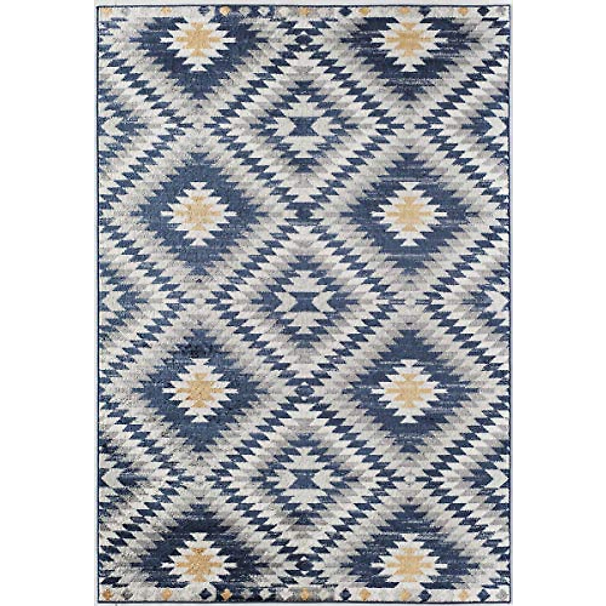 CosmoLiving by Cosmopolitan Amaia Area Rug, 5 ft x 7 ft, Kilim Cadet