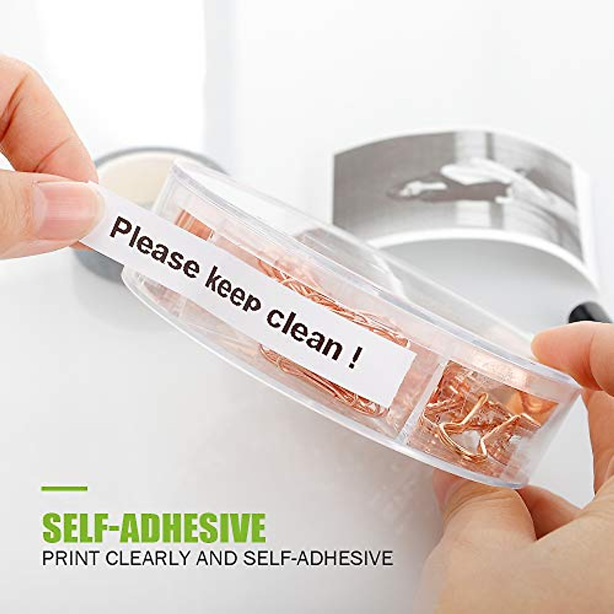 Label Kingdom Label Tape Replace for DYMO LetraTag White Paper Refill 91330 10697, 1/2" x 13' 12mm x 4m Black on White Label Maker Tape for dymo Letra Tag LT-100H Plus Printer, 5-Pack