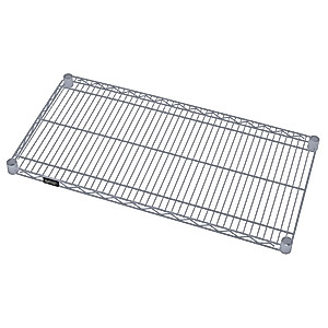FSE Quantum 1424GY Wire Shelf, 24"W x 14"D, 600-800 lb. Capacity, Gray epoxy Finish, NSF