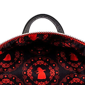 Loungefly Disney Villains Scene Series Queen of Hearts Womens Double Strap Shoulder Bag Purse