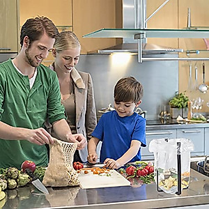 Kitchen Stand Holder, Plastic Bag Drying Rack, Multifunctional Countertop Cups Bottles Drying Rack for Plastic Bags, Bottles and Cups, Shelf Trash Bag (White)