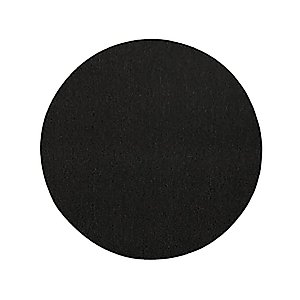 Furnish my Place Modern Indoor/Outdoor Commercial Solid Color Rug - Black, 2' Round, Pet and Kids Friendly Rug. Made in USA, Area Rugs Great for Kids, Pets, Event, Wedding
