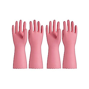 PACIFIC PPE Dishwashing Cleaning Gloves, Reusable Unlined Kitchen Gloves, Non-Slip, Medium