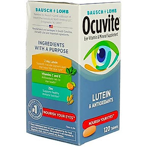Bausch & Lomb Ocuvite with Lutein - 120 Tablets