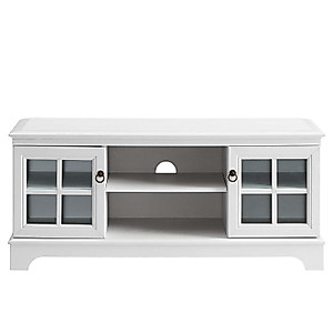 Modway Pacific Coastal Contemporary 47" TV Stand in White, 47 Inch
