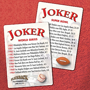 Flickback 1983 Trivia Playing Cards Birthday or Anniversary