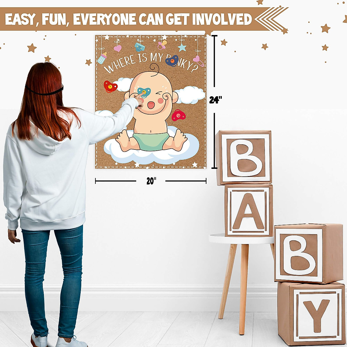 Kraft Baby Shower Games, Baby Shower Games Boy Girl, 12 Baby Shower Games for 50 Guests, Funny Hilarious Coed Gender Neutral Baby Shower Decorations