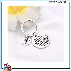 FEELMEM Lineman Prayer Gift The Linemen’s Guardian Angel Keychain Lineworker Electric Cable LinemanBe Safe Gifts