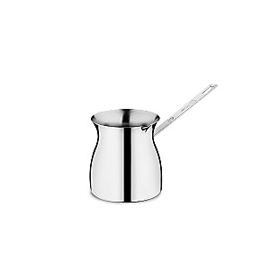 korkmaz Terra Turkish Coffee Pot, Stainless Steel Moka Espresso Pot, Arabic Greek Coffee Maker, 4 cups