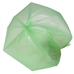 Kitchen Garbage Bags and Green Trash Bag, 100 Counts 4 Gallon 45x60Cm Kitchen Trash Bags with Handles for Bathroom Trash Bags, Small Trash Bags, Contractor Bags (100pcs Green 45x60CM)