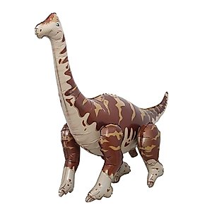 Self standing 4D Giant Dinosaur whale Spider scorpion Party Foil Balloon Helium Tyrannosaurus dragon birthday deco party supplies boy kids cartoon toys (4D Medium Brachiosaurus)