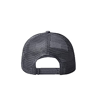 YETI Logo Badge Low Profile Trucker Hat, Black/Harvest Red