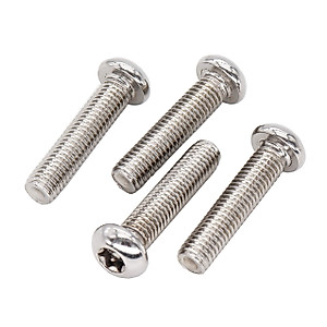 cSeao 20pcs M6 x 10mm Pin-in-Torx Button Head Security Screws, Tamper Proof Screws, 304 Stainless Steel (M6 x 10mm)