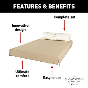 Lippert Easy Zzzs™ RV Bedding Set - Queen, Tan