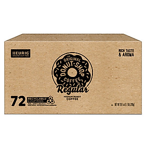 The Original Donut Shop Keurig Single-Serve K-Cup Pods, Regular Medium Roast Coffee, 72 Count