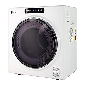 Winado Portable Clothes Dryer 11 lbs Capacity, 3.5 cu.ft Compact Laundry Dryer, w/LCD Display, Stainless Steel Drum, Exhaust Pipe for Apartment Home Dorm 110V 1300W