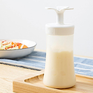 Kumprohu Squeeze Sauce Bottle | Syrup Dispenser Stand Upside Down - Honey Bottles, Empty Honey Jars with Leak Proof Screw Caps, Clear Pot for Storing and Dispensing