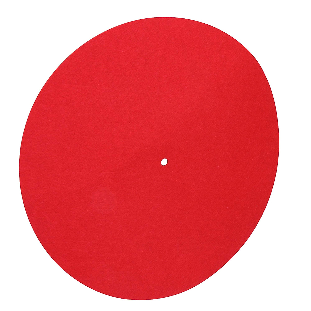 Yibuy 300mm Dia Turntable Slipmat Anti-Static Felt Mat Record Player Pad Red