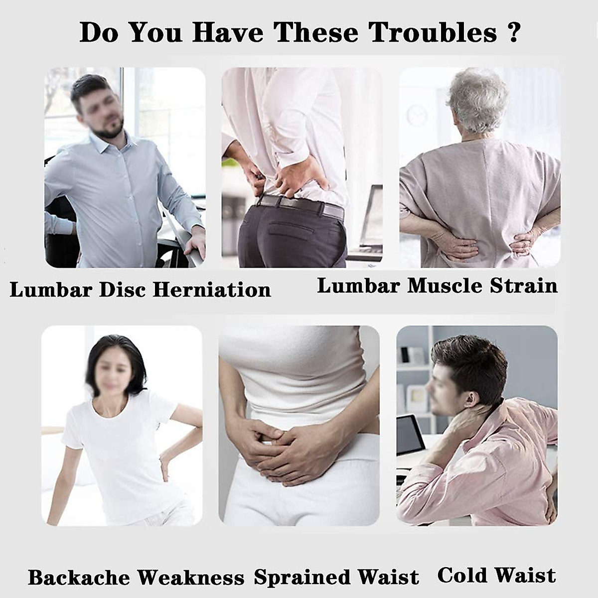 LSRRYD Durable Lumbar Support Belt Back Support Belt Inflatable Traction for Pain Relief and Injury Prevention