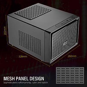 GOLDEN FIELD N-1 Mini ITX Case Computer Case Gaming PC Case Mini Size Desktop Computer Shell Cases