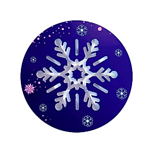 Remarkable Snowflake Christmas Stickers, 2 Inch Round Christmas Snowflake Sealing Labels Decals, Snowflake Holiday Sticker for Envelopes Bags Seals Decorations (504 Pcs)