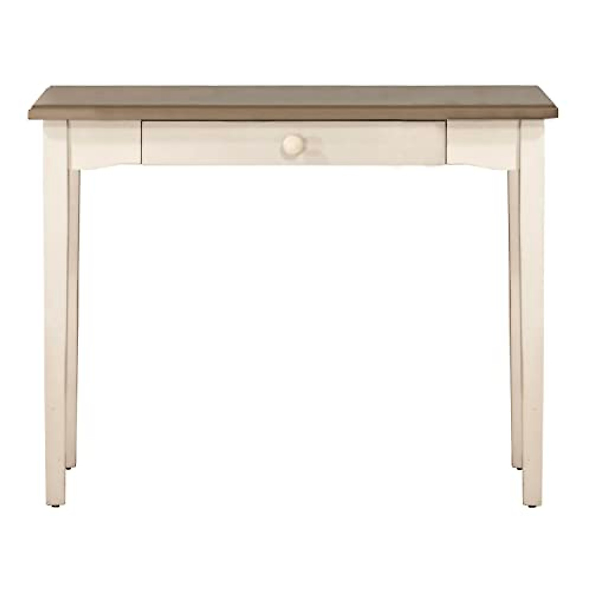 Hillsdale Furniture Clarion, Gray Wood Top/Sea White Base Desk/Table, Distressed