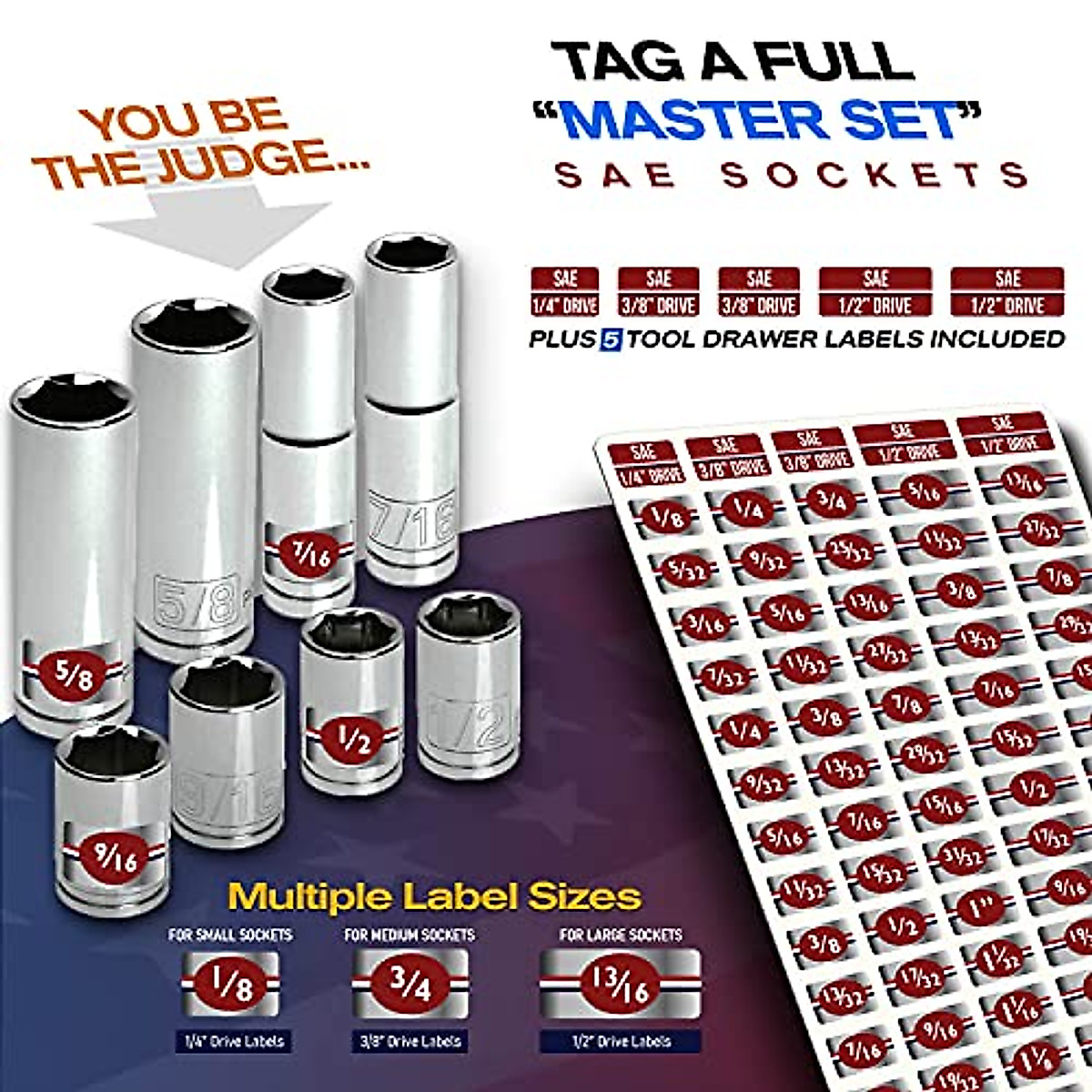 NEW! Ultimate Chrome Socket Label Set